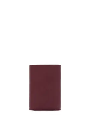 Loewe Pebble Small Vertical Wallet In Shiny Nappa Calfskin