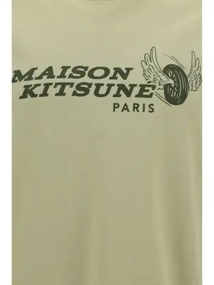 Maison Kitsuné Logo Printed Crewneck T-shirt