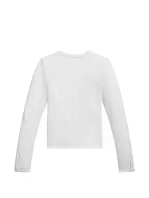 Polo Ralph Lauren Embroidered Logo Jersey Blouse