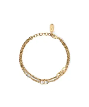 Dior Cd Charm Chain Bracelet - Yellow