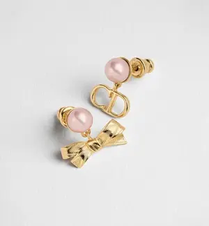 Dior Cd Bow Earrings