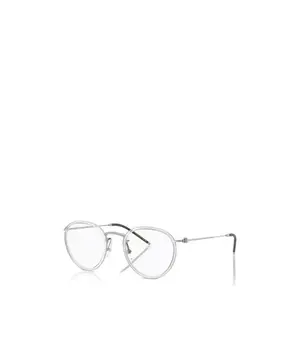 Oliver Spencer Round Frame Eyeglasses - White