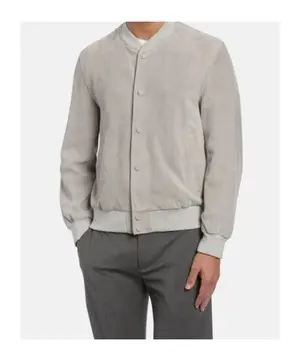 DONDUP Regular-fit Suede Bomber Jacket