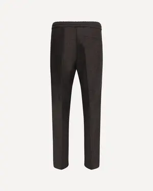 Brunello Cucinelli Pleated Drawstring Waist Pants - Black