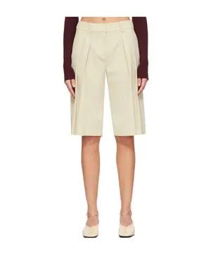 THE FRANKIE SHOP Bilbao Pleated Bermuda Shorts