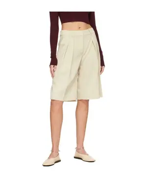 THE FRANKIE SHOP Bilbao Pleated Bermuda Shorts