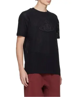 VIVIENNE WESTWOOD Orb-embellished Ribbed T-shirt
