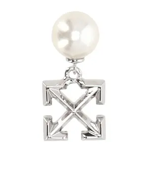 Off-White Arrow Pendant Earrings