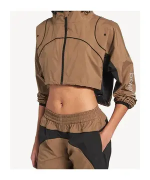 Balenciaga Techwear Cropped Jacket With Graphic Print