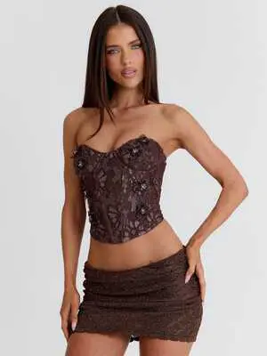 OUTCAST Monty Mini Skirt Bronze