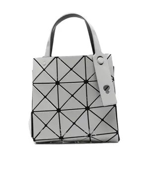Issey Miyake Bao Bao Issey Miyake Geometric Structured Tote Bag Gray