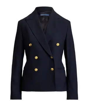 Polo Ralph Lauren Double-breasted Blazer - Navy Blue