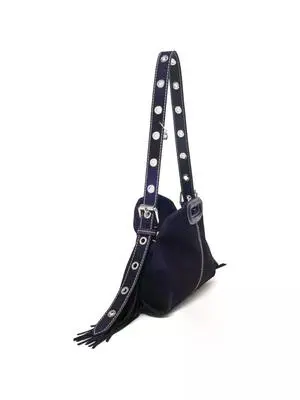 Maje Fringe Detail Tote Bag - Blue