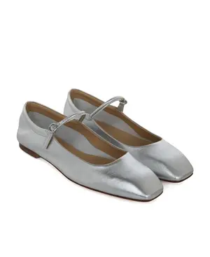 AeydĒ Aline Metallic Ballerina Flats