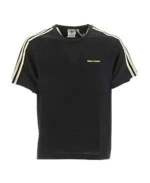 ADIDAS X WALES B ONNER Adidas Wales Bonner Logo Detailed Crewneck T-shirt - Black