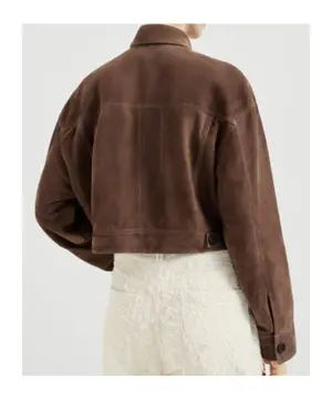 Brunello Cucinelli Couture Cropped Jacket - Brown