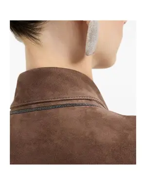 Brunello Cucinelli Couture Cropped Jacket - Brown