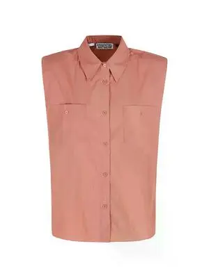 Essentiel Antwerp Sleeveless Shirt With Padded Shoulders