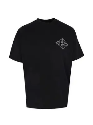 EXIT SOCIETY Logo-print Graphic-print T-shirt