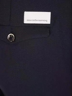 NINE:INTHE:MORNING Wool Tailored Trousers - Blue