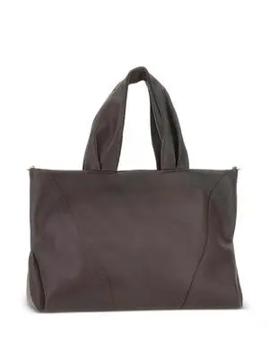 GIANNI CHIARINI Suria Grained-leather Tote Bag - Brown