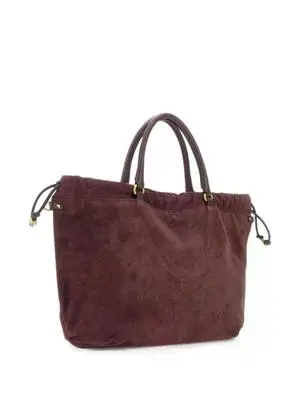 GIANNI CHIARINI Morgana Suede Tote Bag - Red