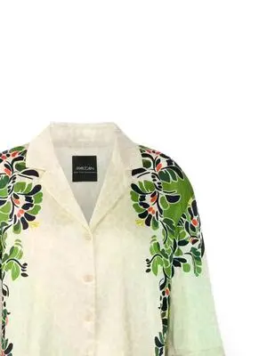 MARCCAIN Floral Leopard Print Blouse