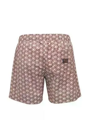 Faherty Brand Geometric Print Swim Shorts