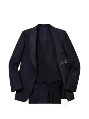 FRANZESE COLLECTION Shawl-collar Three-piece Suit