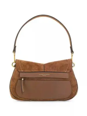 GIANNI CHIARINI Helena Round Suede Tote Bag - Brown