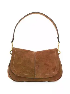 GIANNI CHIARINI Helena Round Suede Tote Bag - Brown