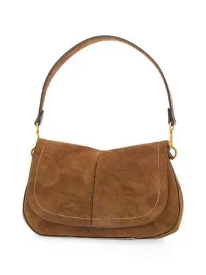 GIANNI CHIARINI Helena Round Suede Tote Bag - Brown