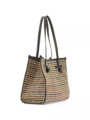 MARCELLA CLUB Houndstooth Tote Bag