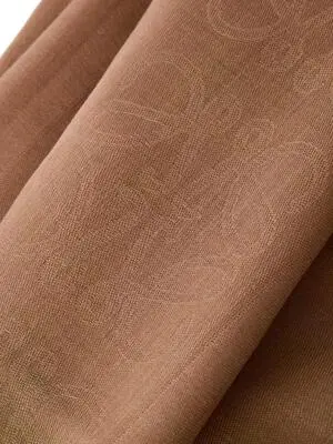 Loewe Anagram-pattern Frayed Scarf
