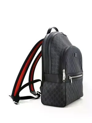 Gucci Gg Coated Canvas Medium Backpack
