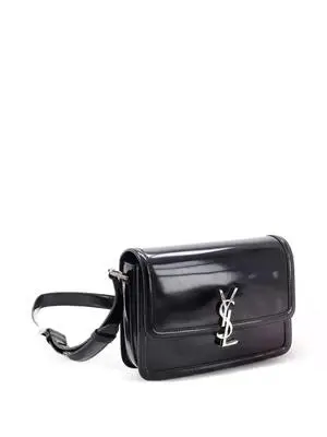 Saint Laurent Solferino Patent Medium Shoulder Bag - Black