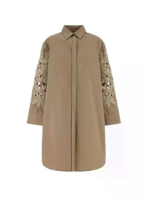 Agnona Poplin Floral Dress