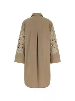 Agnona Poplin Floral Dress