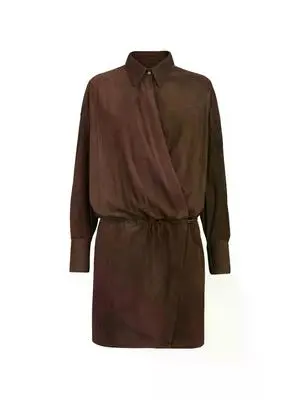 Brunello Cucinelli Suede Shirt Dress