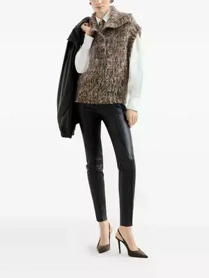Brunello Cucinelli Malfilé Mohair Turtleneck Sweater Vest