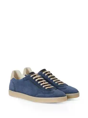 Brunello Cucinelli Suede Lace-up Sneakers - Blue