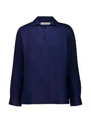 Orlebar Brown Vincent Long-sleeve Shirt - Blue