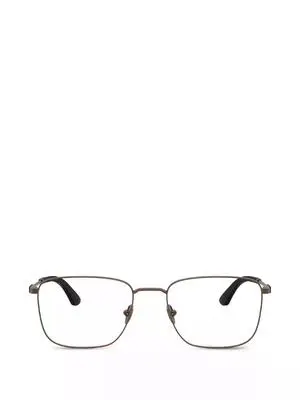 Giorgio Armani Rectangle Frame Eyeglasses - Brown