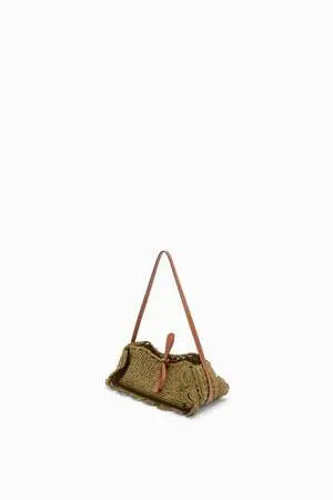 Ulla Johnson Marina Raffia Scallop Pouchette - Olive
