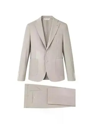 MANUEL RITZ Single-breasted Notched-lapels Suit - Neutrals