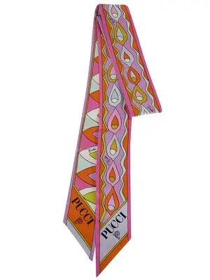 Emilio Pucci Silk Twill Bandana With Graphic Print - Multi