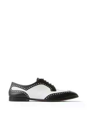 Versace Mick Leather Derby Shoes