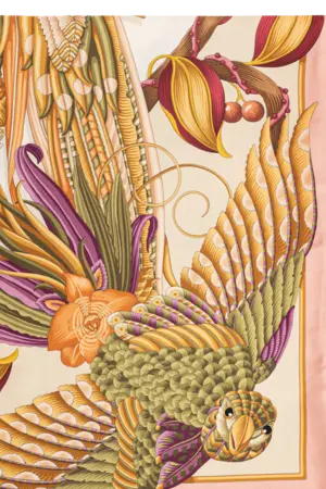 FERRAGAMO Silk Scarf With Floral Motif