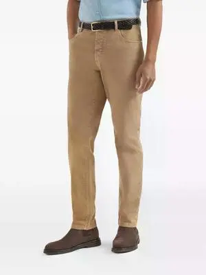Brunello Cucinelli Garment-dyed Lightweight Denim Trousers