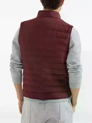 Brunello Cucinelli Lightweight Quilted Down Vest - Red